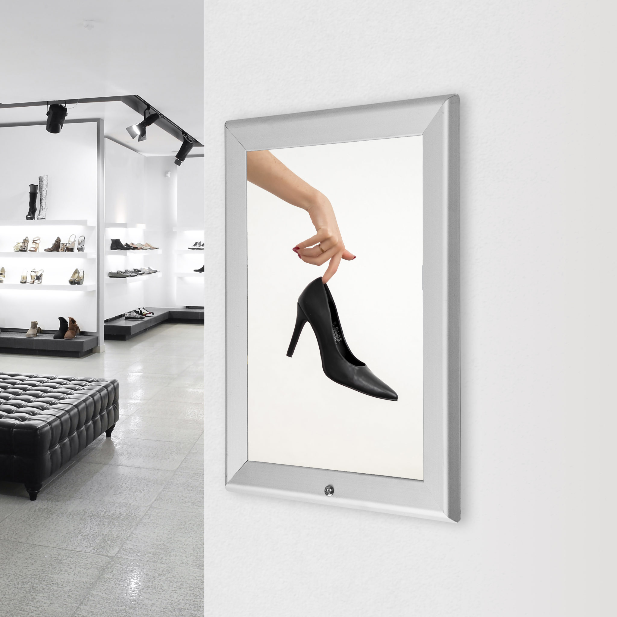 Lockable Snap Frames - Shop A0-A4 Snap Frames | Silverback Visual