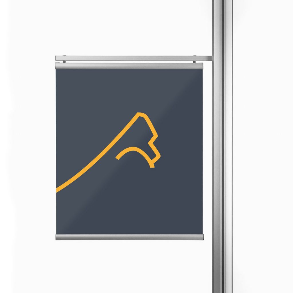 Banner Arm Set for Free Standing Modular Display - Silverback Visual