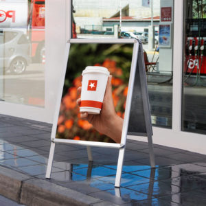 Aluminium A Frame Sign - Aluminium Clip Frame | Silverback Visual