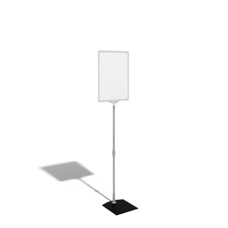 Clear Showcard Stand Premium (300mm-600mm) - Silverback Visual